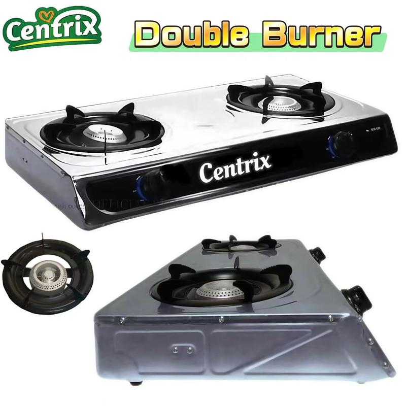 Centrix Double Burner Gas Stove Stainless steel Household Kitchenware ...