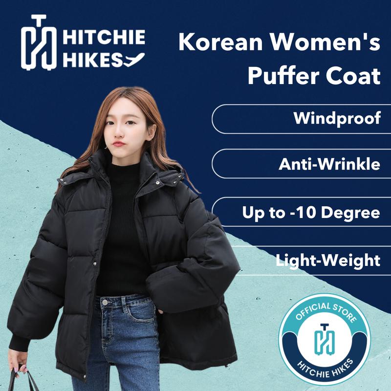 Hitchie Padded Hoodie Winter Down Jacket Woman Windbreaker Fleece ...