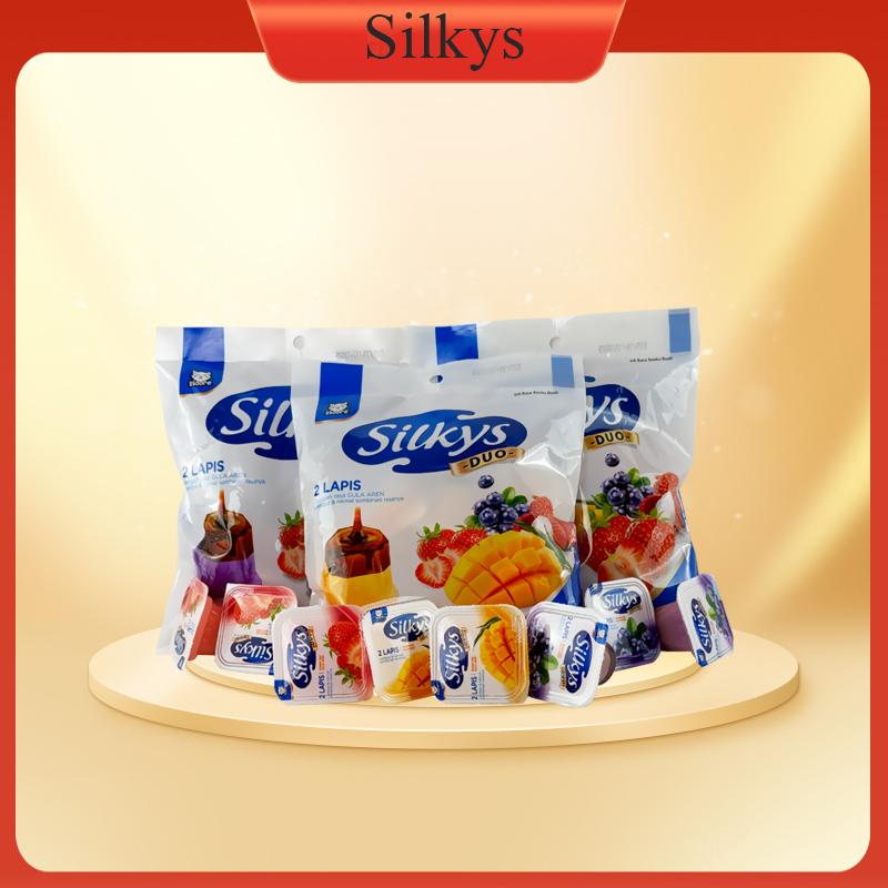 SILKY Campuran jeli Pudding 40+10pcs rasa buah mangga blueberry - Shop ...