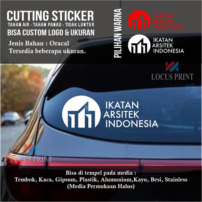 Cutting Sticker Stiker Ikatan Arsitek Indonesia Bahan Oracal - Shop ...