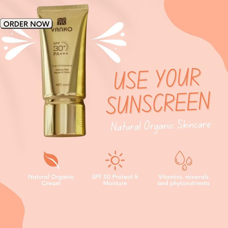 READY STOCK YANKO SUNSCREEN SPF30++ PA++ VALUE PACK 50ML | TRAVEL ...