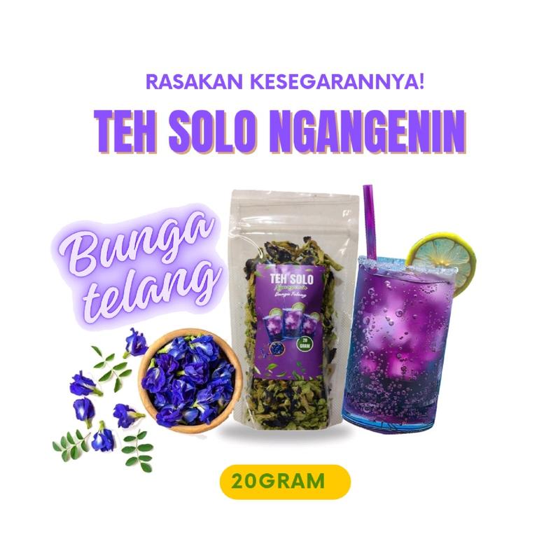 Teh Solo Ngangenin Bunga Telang, Teh Bunga Telang - Shop | Tokopedia