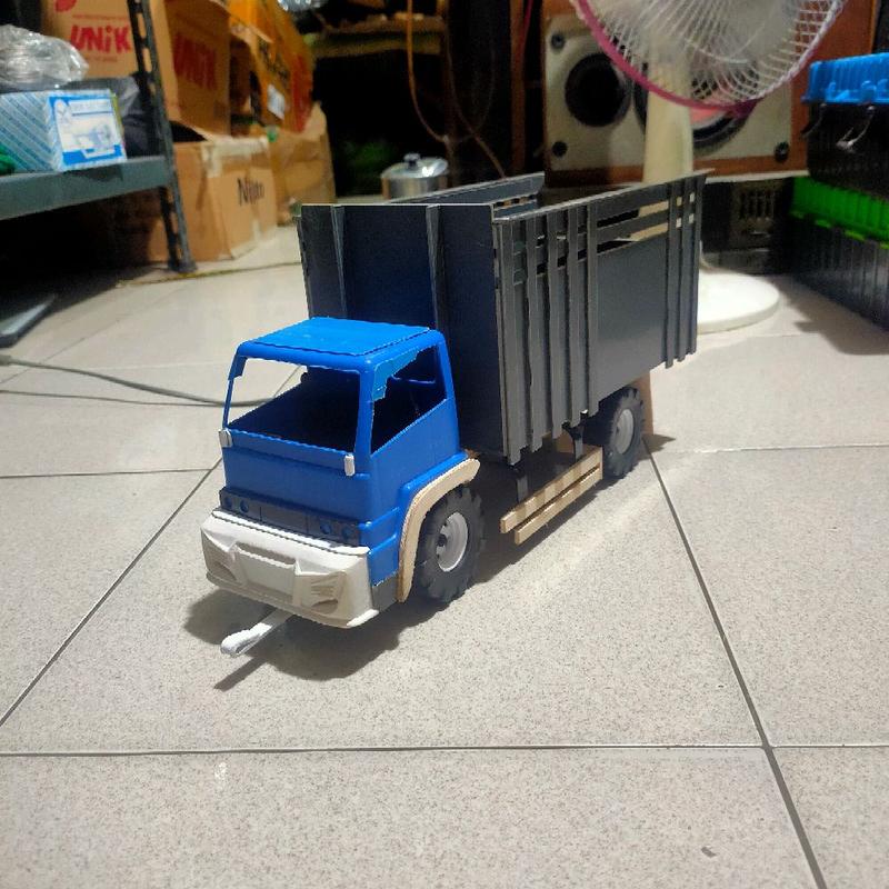 Miniatur Truk plastik modif herex Bak PVC/TRIPLEK - Shop | Tokopedia
