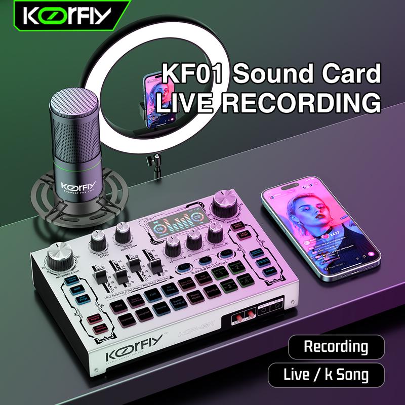 Koorfly Kf01 Desain Terbaru Live Soundcard 48V Recording Liv - Shop ...