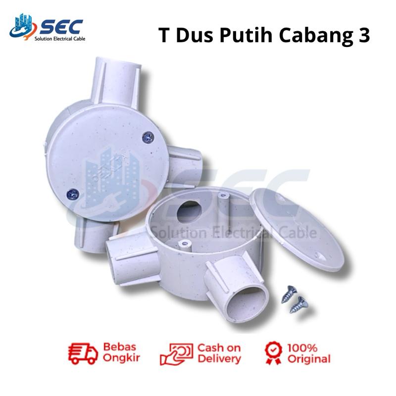 T DUS TDUS TDOS TEDUS PUTIH CABANG 3 DEXTA 20MM - Shop | Tokopedia
