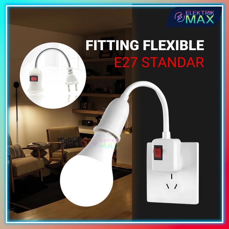 [MAX] Fitting Lampu E27 Fleksibel Colok Listrik dengan Sakla - Shop ...