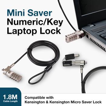 Mini Saver Numeric/Key Laptop Lock Compatible with Standard - TikTok ...