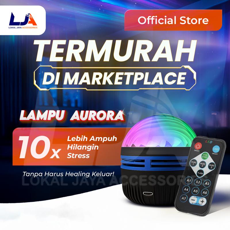 (COD) LJA - Lampu Proyektor Aurora / Led Ministar Light / Lampu Langit ...