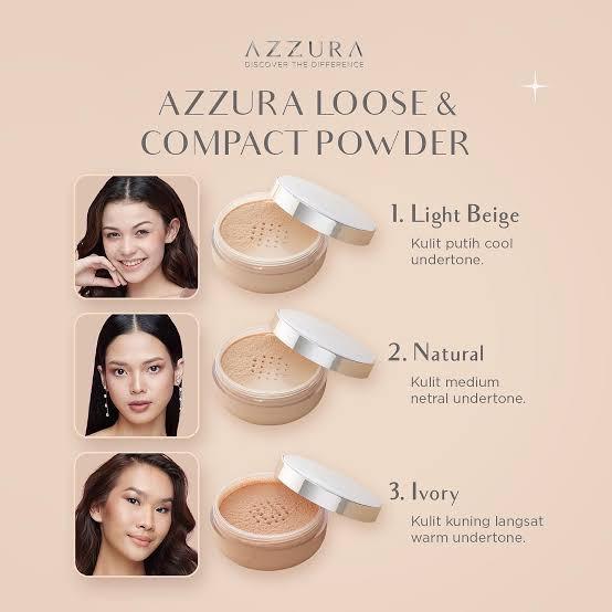 Azzura loose powder 30g | bedak tabur - Shop | Tokopedia