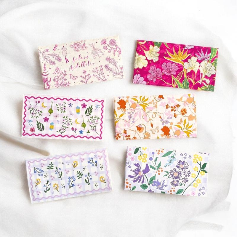 (10 pcs) SAMPUL DUIT RAYA BASIC BUNGA BUNGA SAIZ BESAR 2025 Money ...