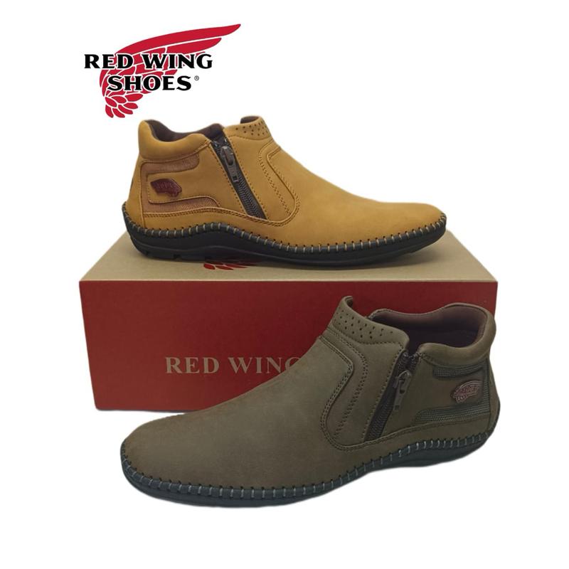 Red Wing Men’s Zip Casual Loafer Cowboy Boots/Kasut Red Wing - TikTok ...