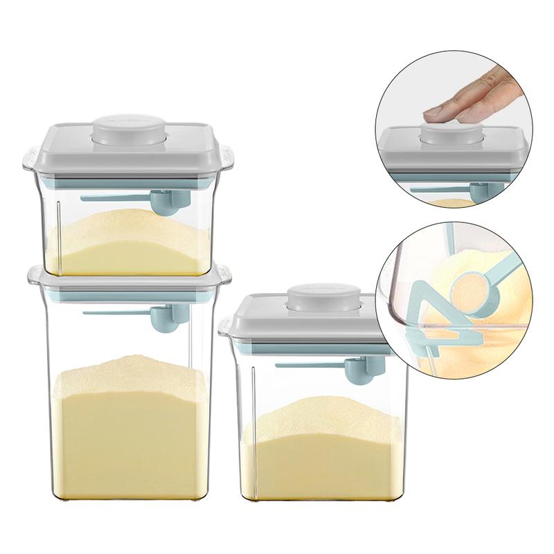 Ankou Airtight Milk Powder Storage Container with Scraper and Spoon ...