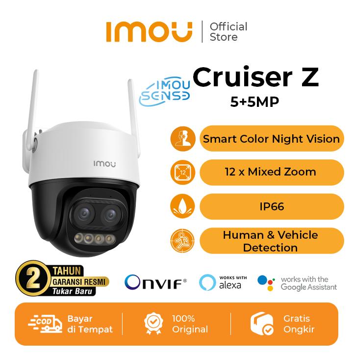 IMOU Cruiser Z 5+5MP Kamera Smart CCTV Wi-Fi 12x Mixed Zoom Human - Shop | Tokopedia