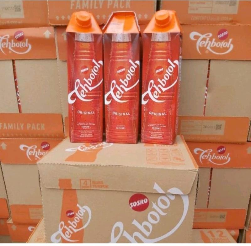 Cod / Teh botol sosro 1 liter original dusan isi 12 / Teh botol - Shop ...