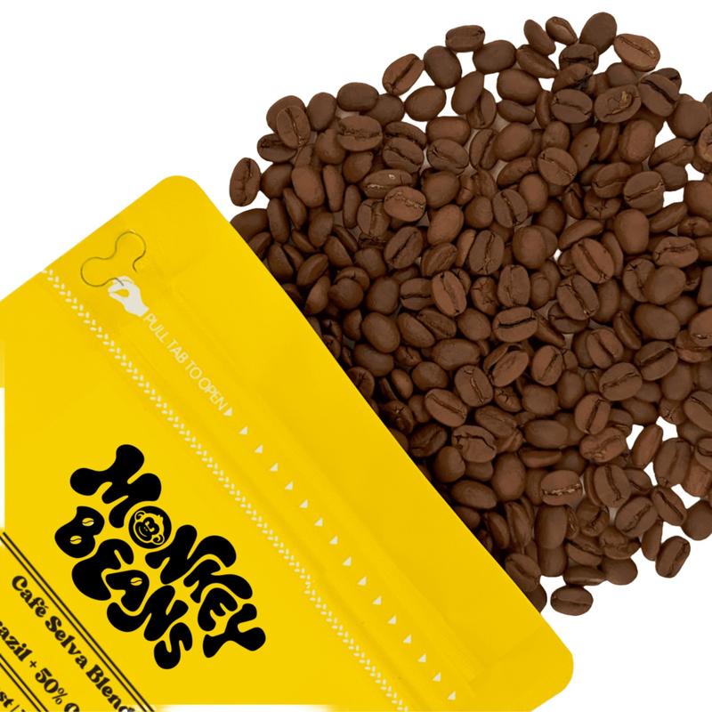 Monkey Beans Cafe Selva Blend Coffee Beans Brazil and Colombia - TikTok ...