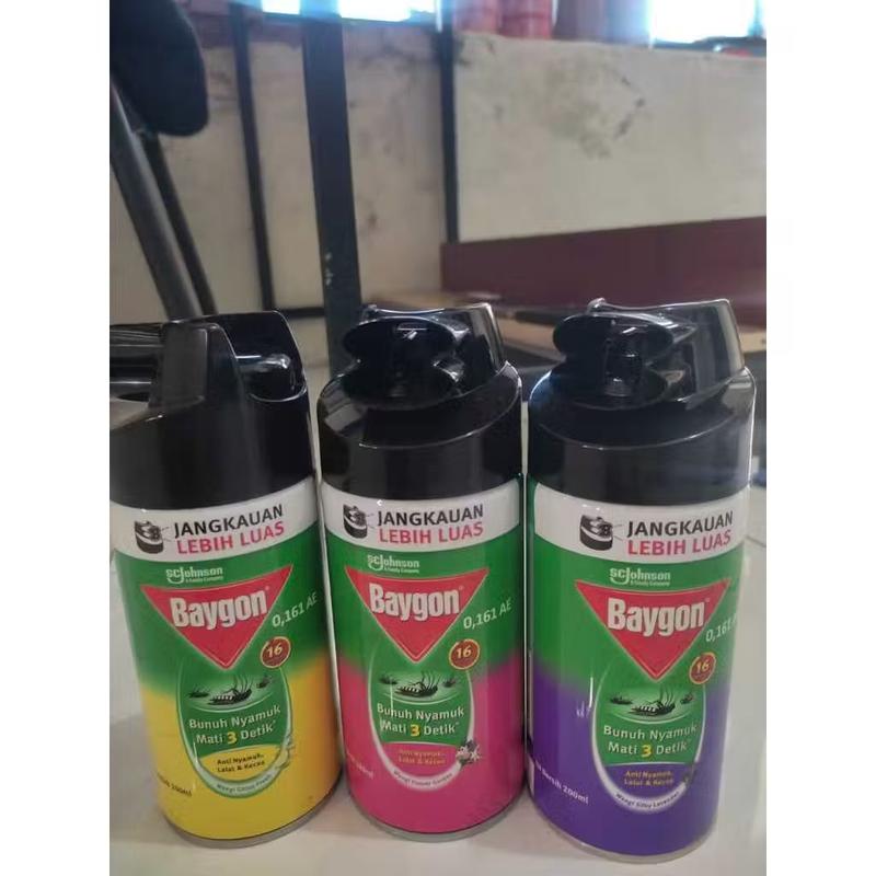 BAYGON OBAT NYAMUK SEMPROT 200 ml pembasmi nyamuk, lalat, kecoa, - Shop ...