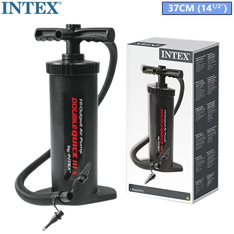 INTEX 68605 (37CM) Double Quick Hand Pump Manual Inflate For Toys Bed ...