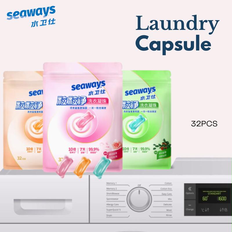 Seaways Laundry Capsules (32pcs per pack) 256g | Laundry pod - TikTok ...