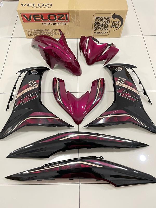 COVERSET YAMAHA LC V8 FI STANDARD DESIGN L8-S-9 COLOUR MERAH - TikTok ...