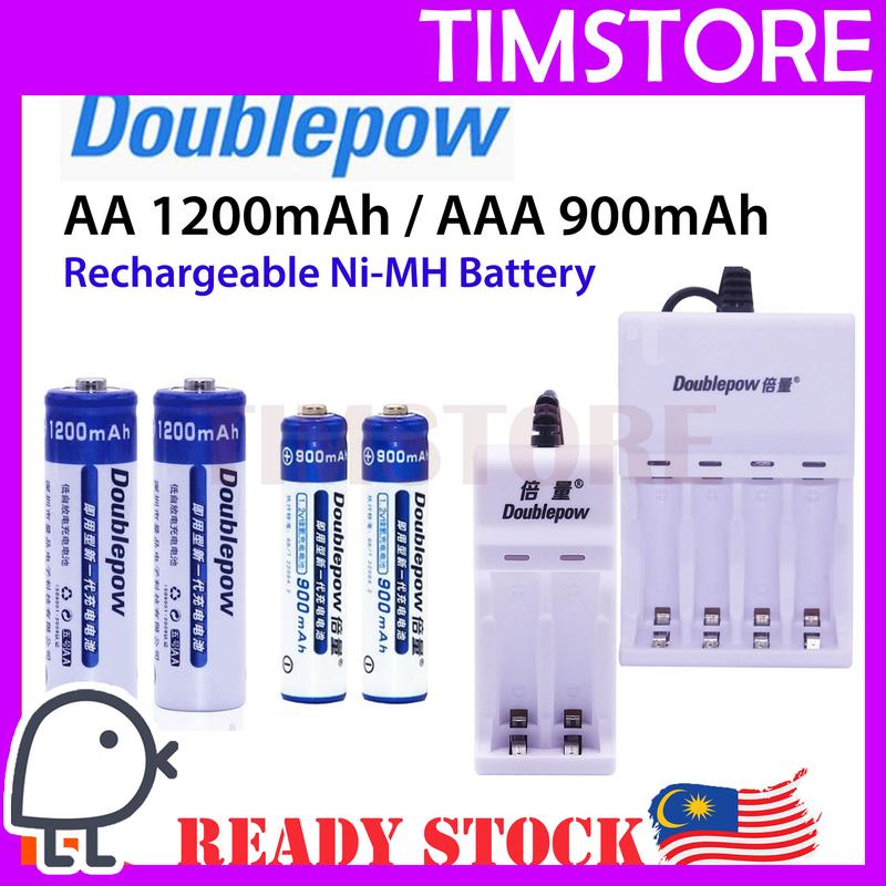 (BAT6) Doublepow AA AAA 1.2V Ni-MH rechargeable battery 900mAh - TikTok ...