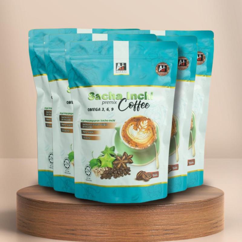 [5 PACK] Kopi Sacha Inchi Ai Global Halal Bumiputera Sihat Viral ...