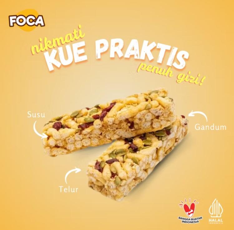 Foca - Paket 2 Kue Sachima rasa Strawberry, 30 gram. Kue lembut cocok ...