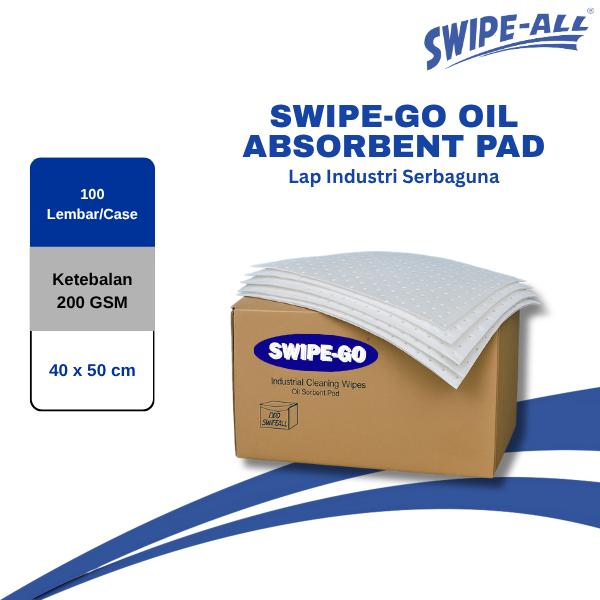 Jual Oil Absorbent Pad SWIPE GO Lap penyerapan Oli Minyak SWIPE ALL ...