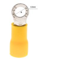 Jual 10/50/100Pcs M4/M5/M6/M8/M10/M12 Ring Crimp Terminal Insulated ...
