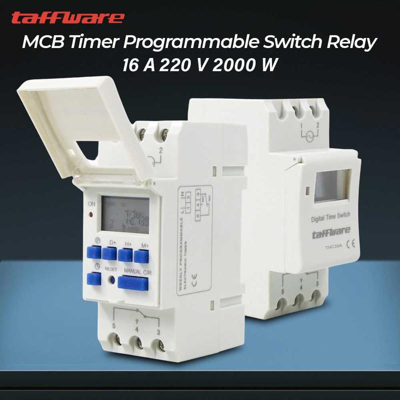 Programmable Digital Timer Switch 28 Program 220V/25A(16A) - Shop ...