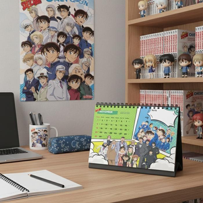 Jual CALENDAR ANIME 2026 / KALENDER CONAN [ A5 ISI 1 LEMBAR ] DETECTIV ...