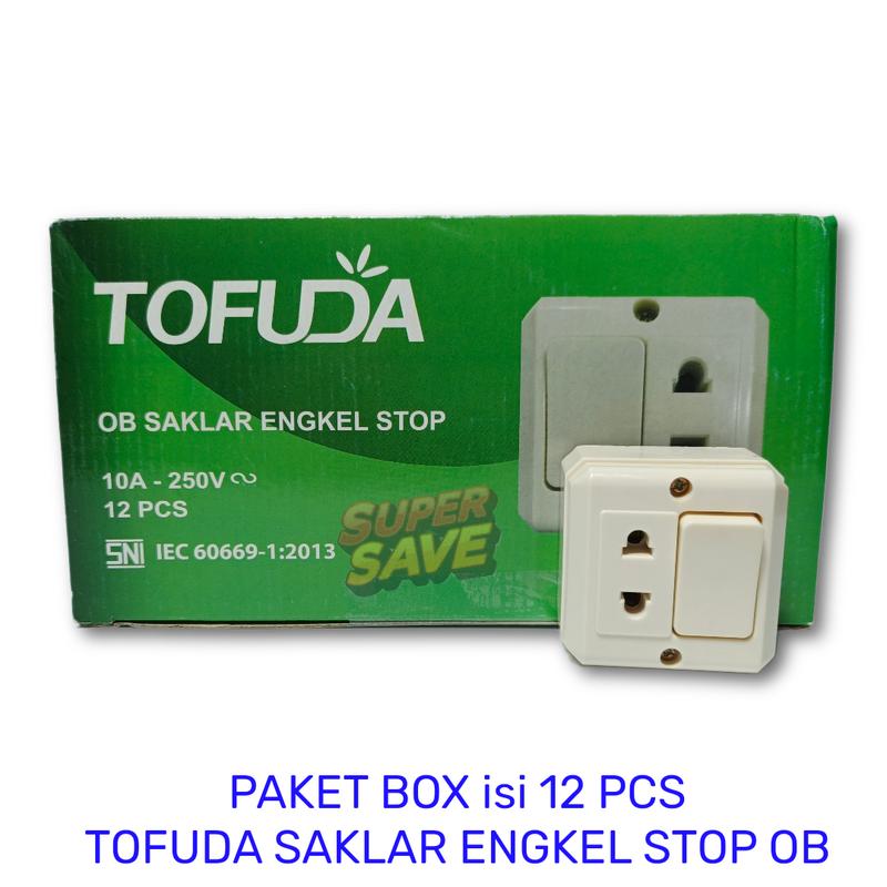 Paket BOX isi 12 Pcs TOFUDA OB Stop Kontak , OB Saklar Engke - Shop ...