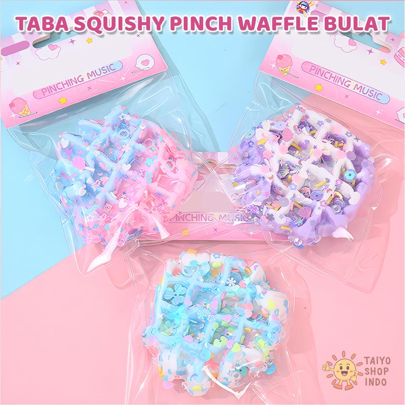 TAIYO Taba Squishy Pinch Waffle Bulat Squeeze Pencet Smooth Cantik ...