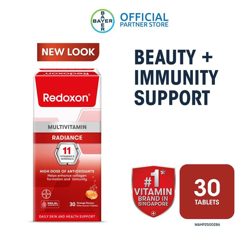 Redoxon Multivitamin Radiance 30 Effervescent Tablets with high ...