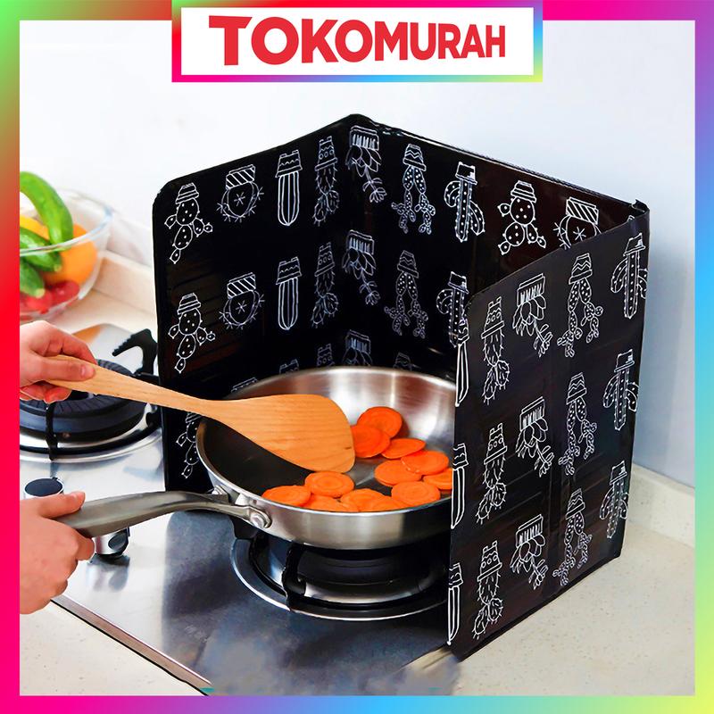 TM Pelindung Penutup Kompor Aluminium Anti Api Cipratan Minyak - Shop ...