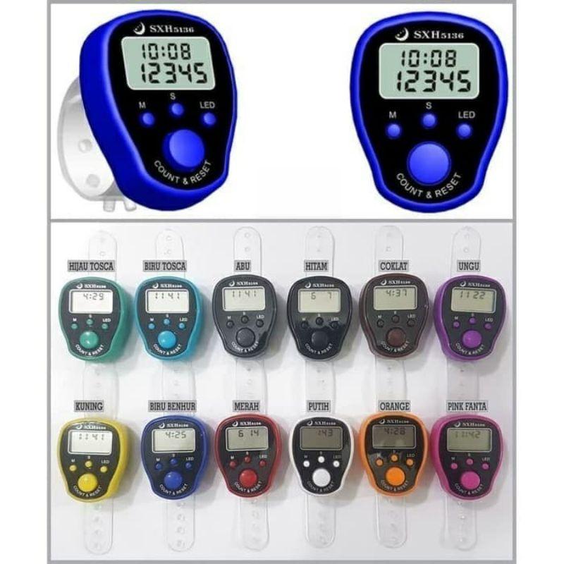 Tasbih Digital LED + Jam, .Digital Tasbih / Digital Zikir Counter ...