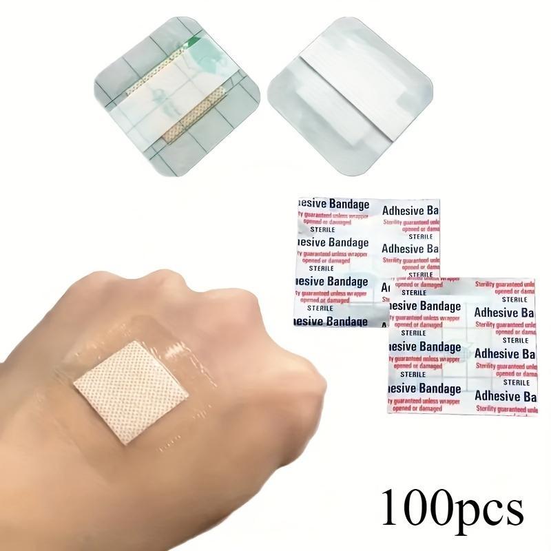 Pembalut Kalis Air Persegi PU Jelas, 50 / 100 pcs, Pelekat Sukan ...