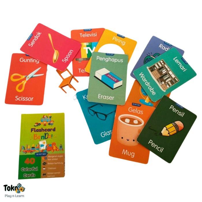 Mainan Edukasi Anak My First Flash Cards Benda Kartu Montessori Things ...