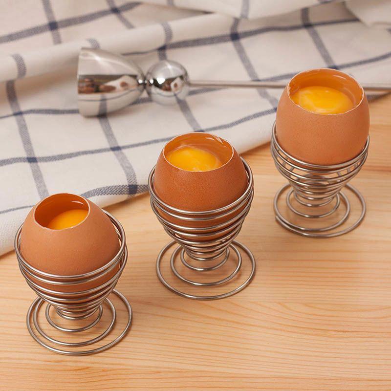 20Pcs Egg Cup Spiral Boiled Eggs Holder Kitchen Gadgets Breakfast ...