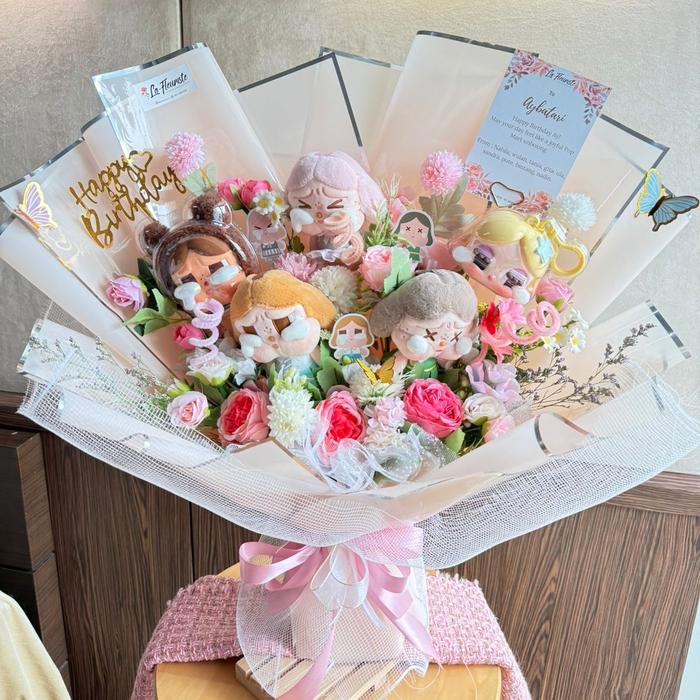 Promo Popmart Buket Labubu Crybaby Crying Baby Gantungan Boneka Tas Hp ...