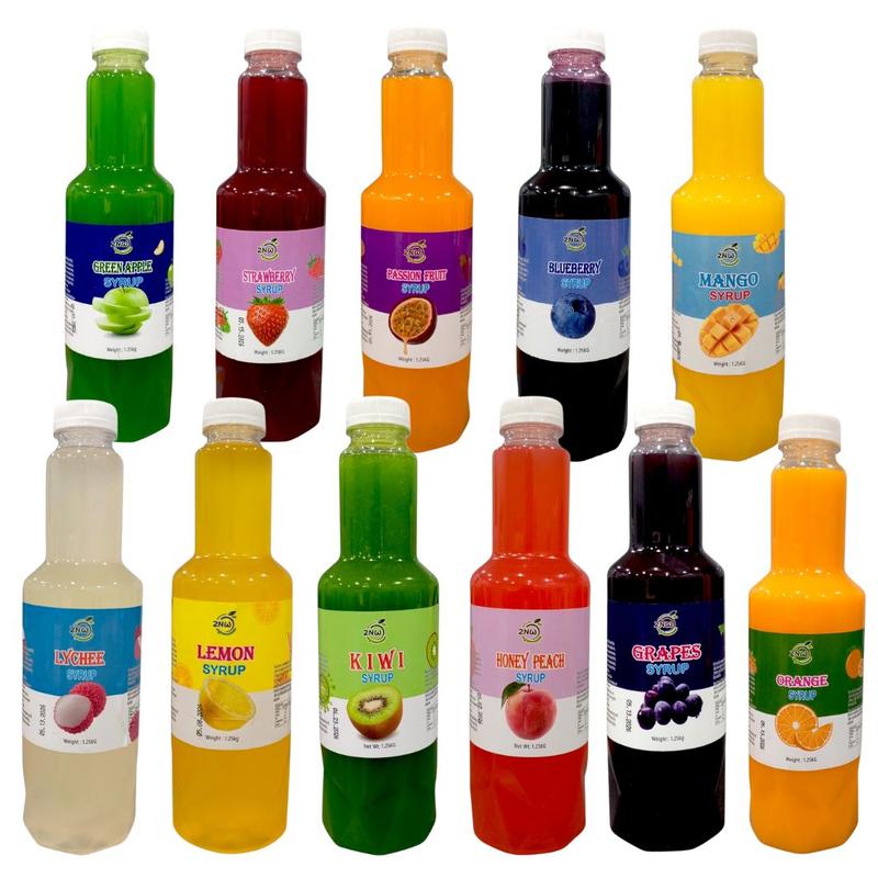 ZNW Fruity Syrup With Aroma Essence for Fruit Tea Milk Tea (1.25kg ...