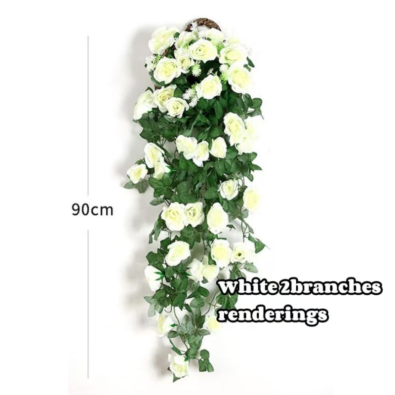 Bunga Mawar Tiruan, 1 helai, Anggur Mawar Gantung, Anggur Tumbuhan ...