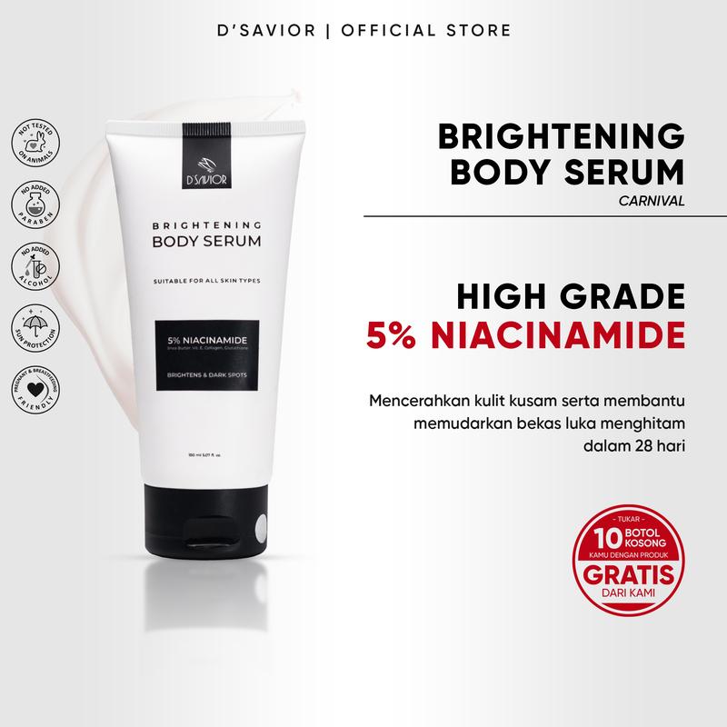 D'SAVIOR Brightening Body Serum Niacinamide 5% High Grade 150ml - Shop ...