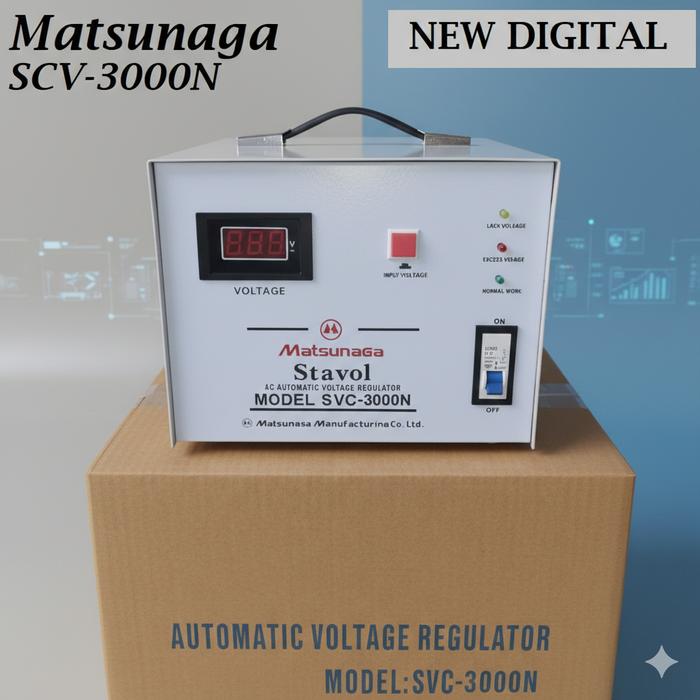 Promo Stabilizer Stavol Matsunaga SVC-3000N NEW DIGITAL Alat Penstabil ...