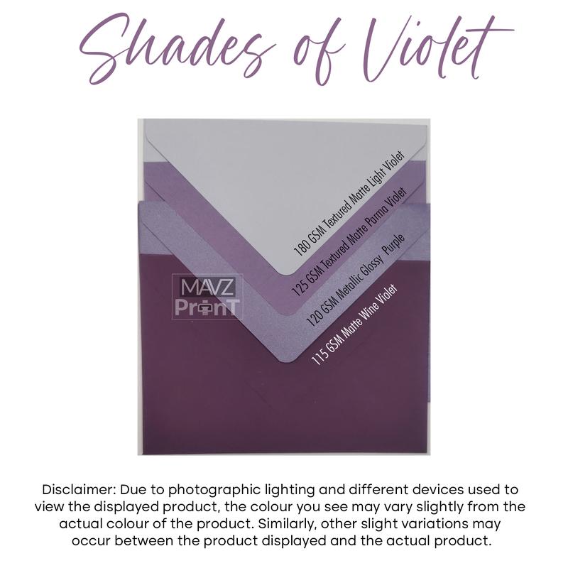 Shades of Violet Envelope for Wedding Baptismal Birthday Debut - TikTok ...