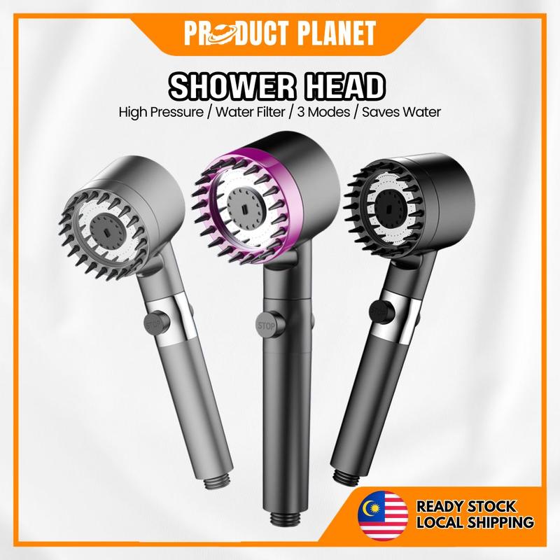 READY STOCK | 4 in 1 High-Pressure Turbo Shower Head Handhel - TikTok ...