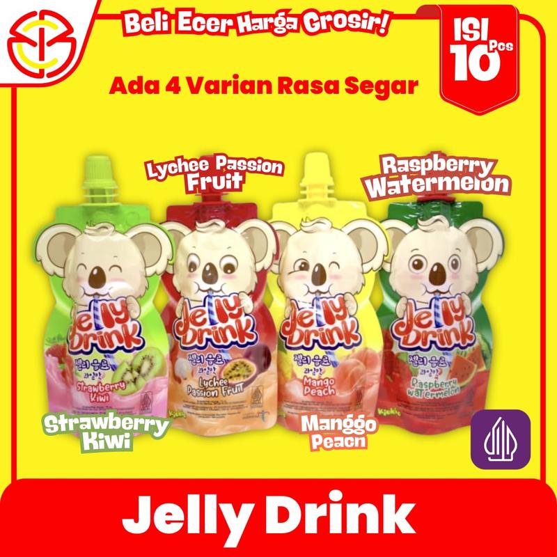 Kiokio Jelly Drink, minuman jelly dalam pouch - isi 10pouch Sweet Jeli ...