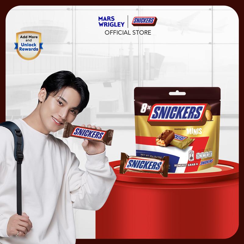 Snickers Minis Pouch 80G [Snack/Chocolate/Party] - TikTok Shop Singapore