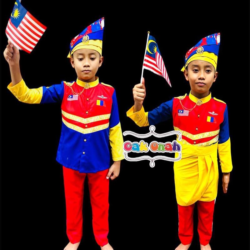 Kostum Merdeka Patriotik Budak Lelaki 2024 - Lesen Kesan Setrika ...