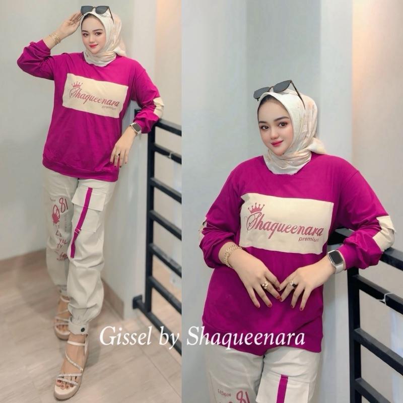 Uni Ara - One Set ( GISSEL MAGENTA ) One Set Premium || Set Celana - Shop | Tokopedia