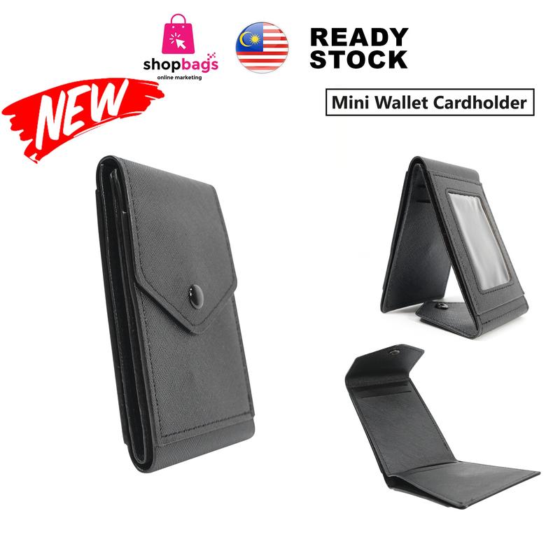 Pemegang Kad Dompet Mini, Bahan Kulit PU, Uniseks, Sesuai untuk ...